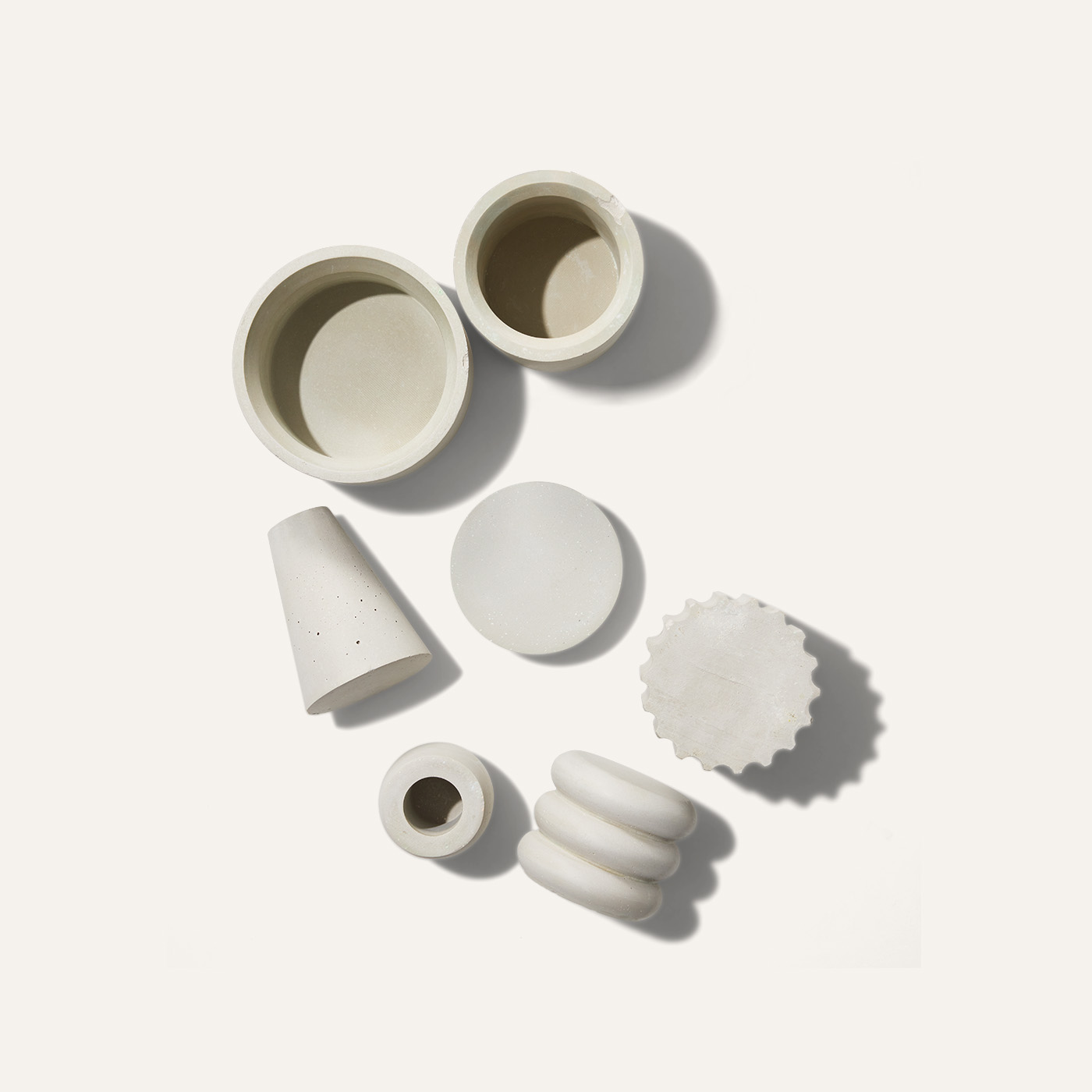 set light gray objects / Compartment. | 撮影・展示用小道具・小物・雑貨レンタル